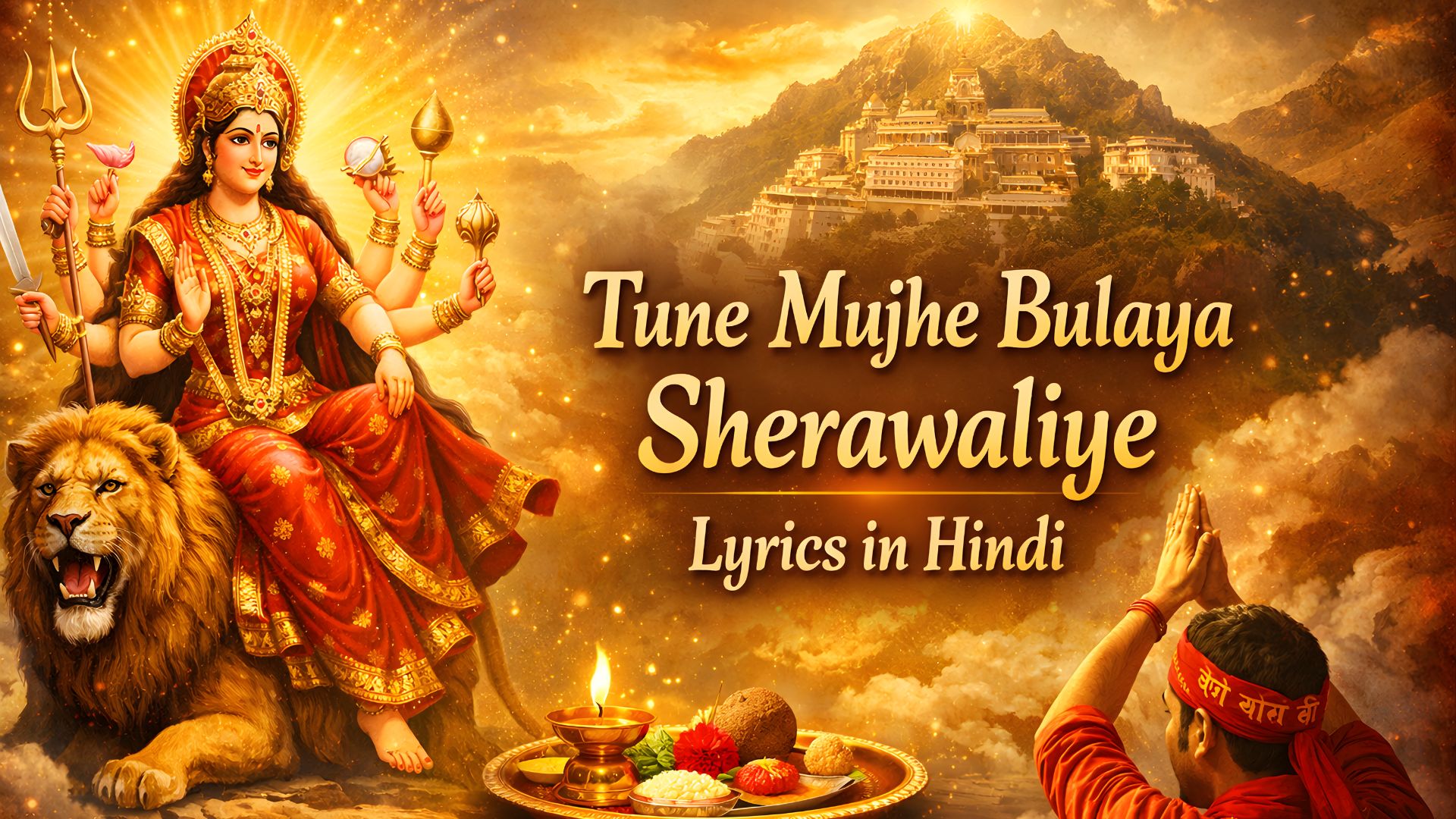 Tune Mujhe Bulaya Sherawaliye Lyrics in Hindi | Mata Bhajan