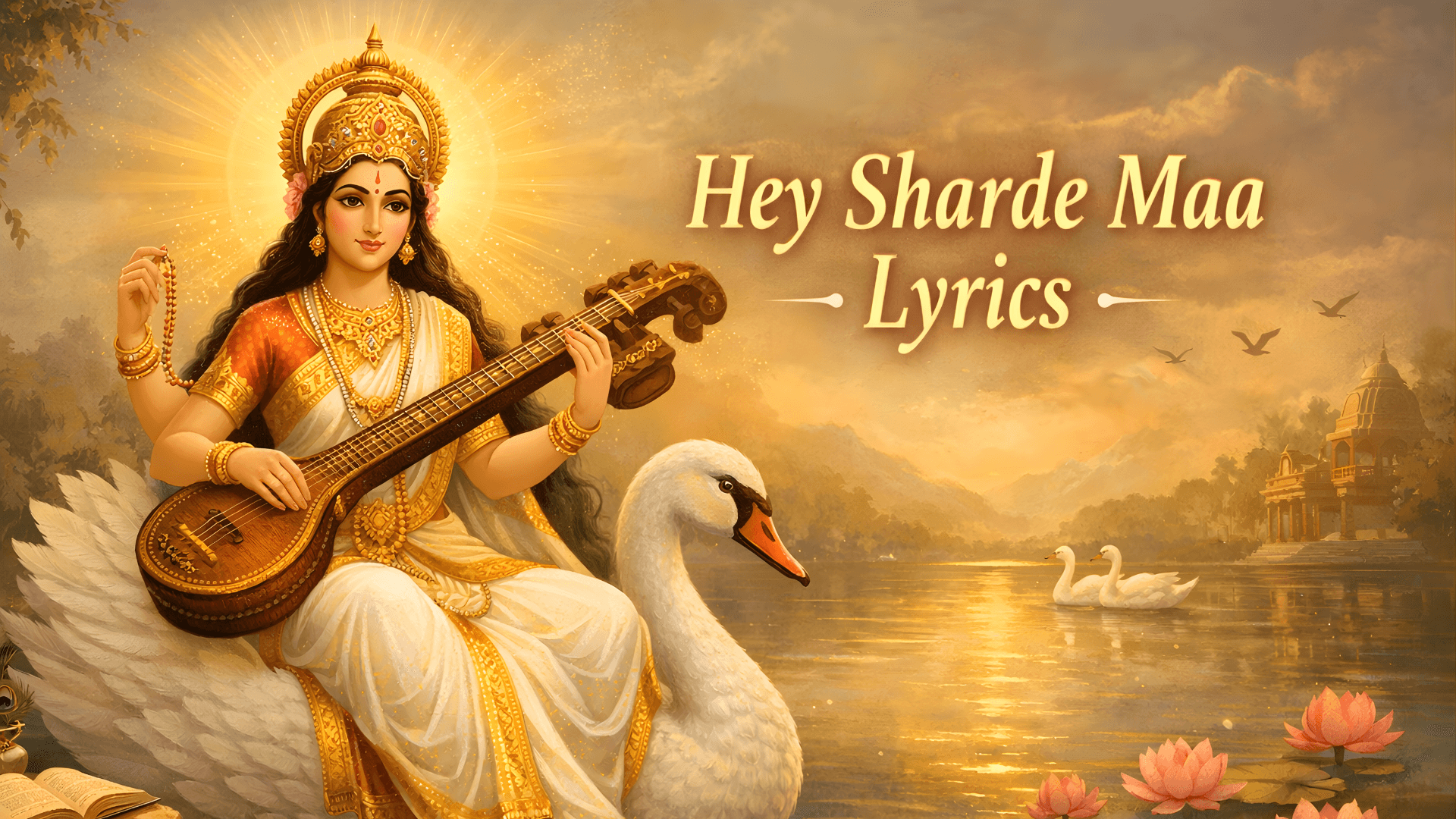 Hey Sharde Maa Lyrics in Hindi | शारदे माँ भजन अर्थ